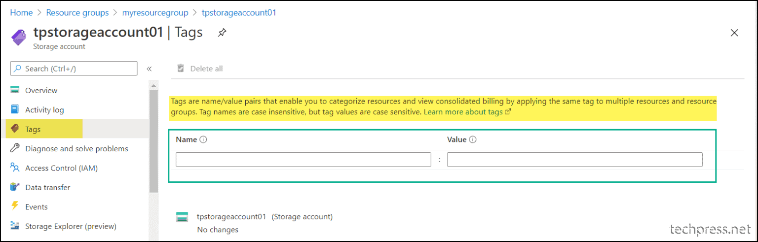 Add Tags To Azure Resources Using PowerShell