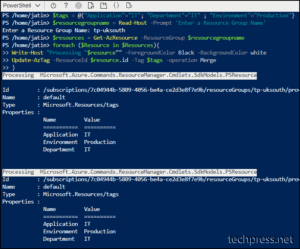 Add Tags To Azure Resources Using PowerShell