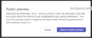 Enable Developer And Public Preview In Microsoft Teams