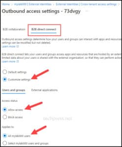 How To Configure Entra B2B Direct Connect