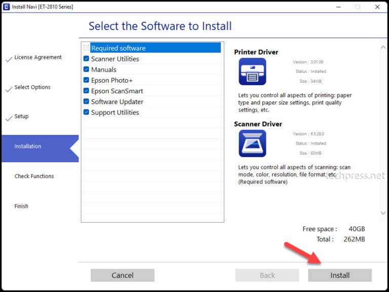 Setup/Connect Epson EcoTank ET-2810 To Windows