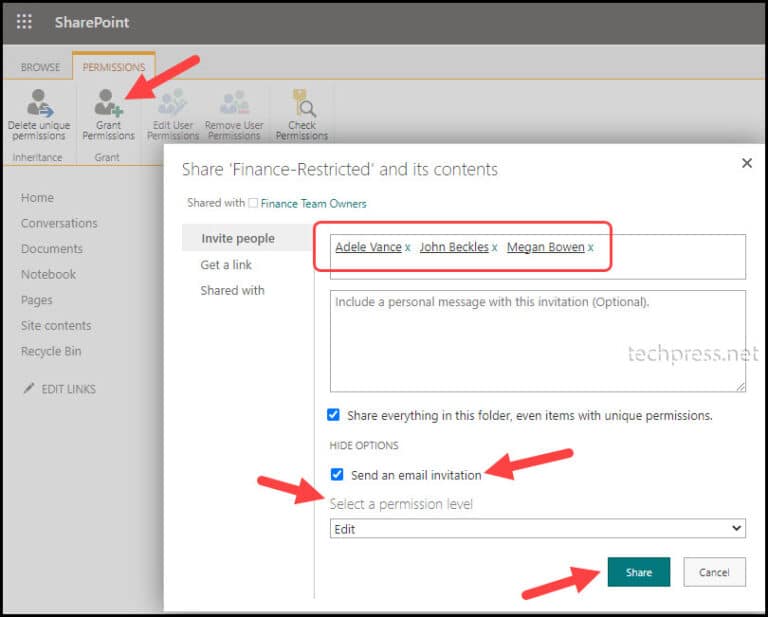 Restrict Access To A Folder In Sharepoint
