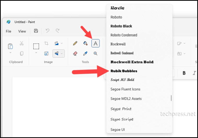 How To Add Fonts To Microsoft Paint App
